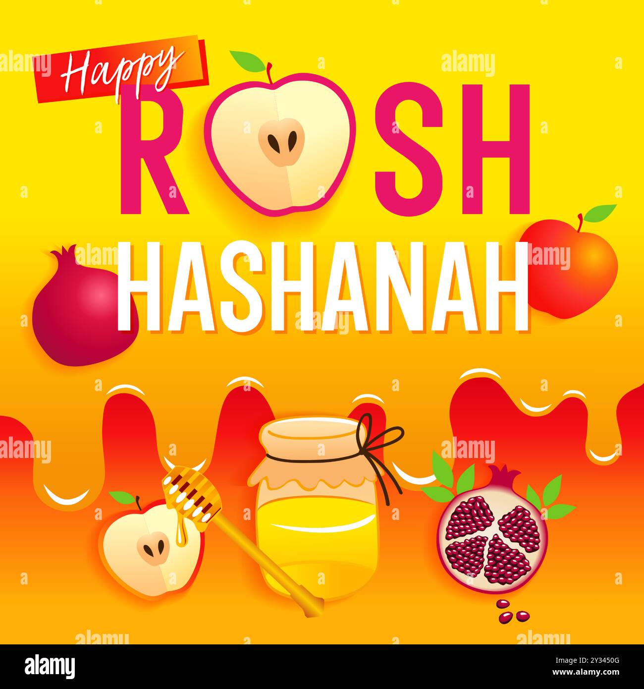 Rosh hashanah israel Stock Vector Images - Alamy