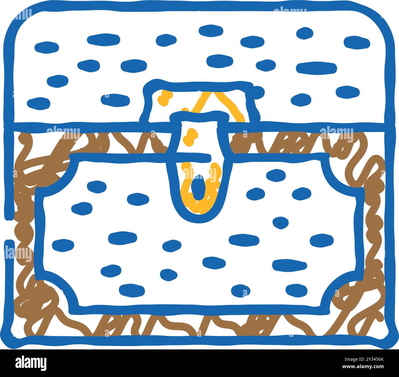 treasure chest icon doodle illustration Stock Vector Image & Art - Alamy