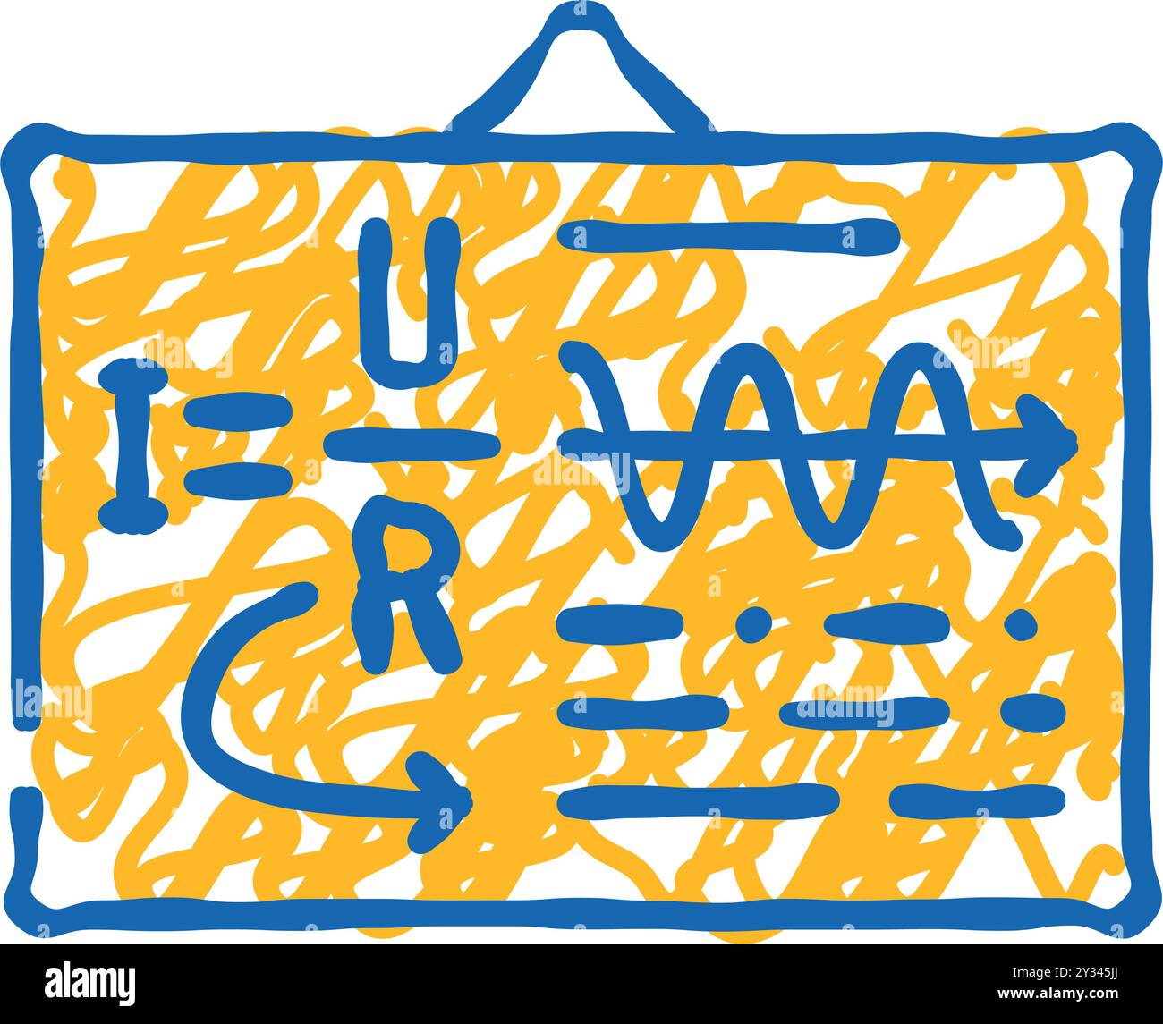 board with ohm law icon doodle illustration Stock Vector Image & Art ...