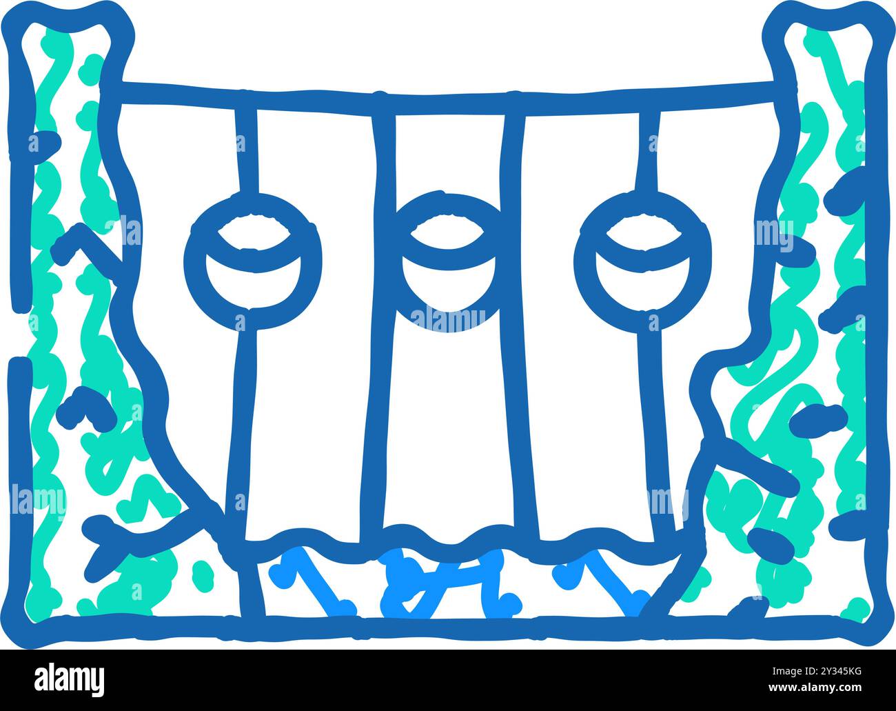 hydraulic dam icon doodle illustration Stock Vector Image & Art - Alamy