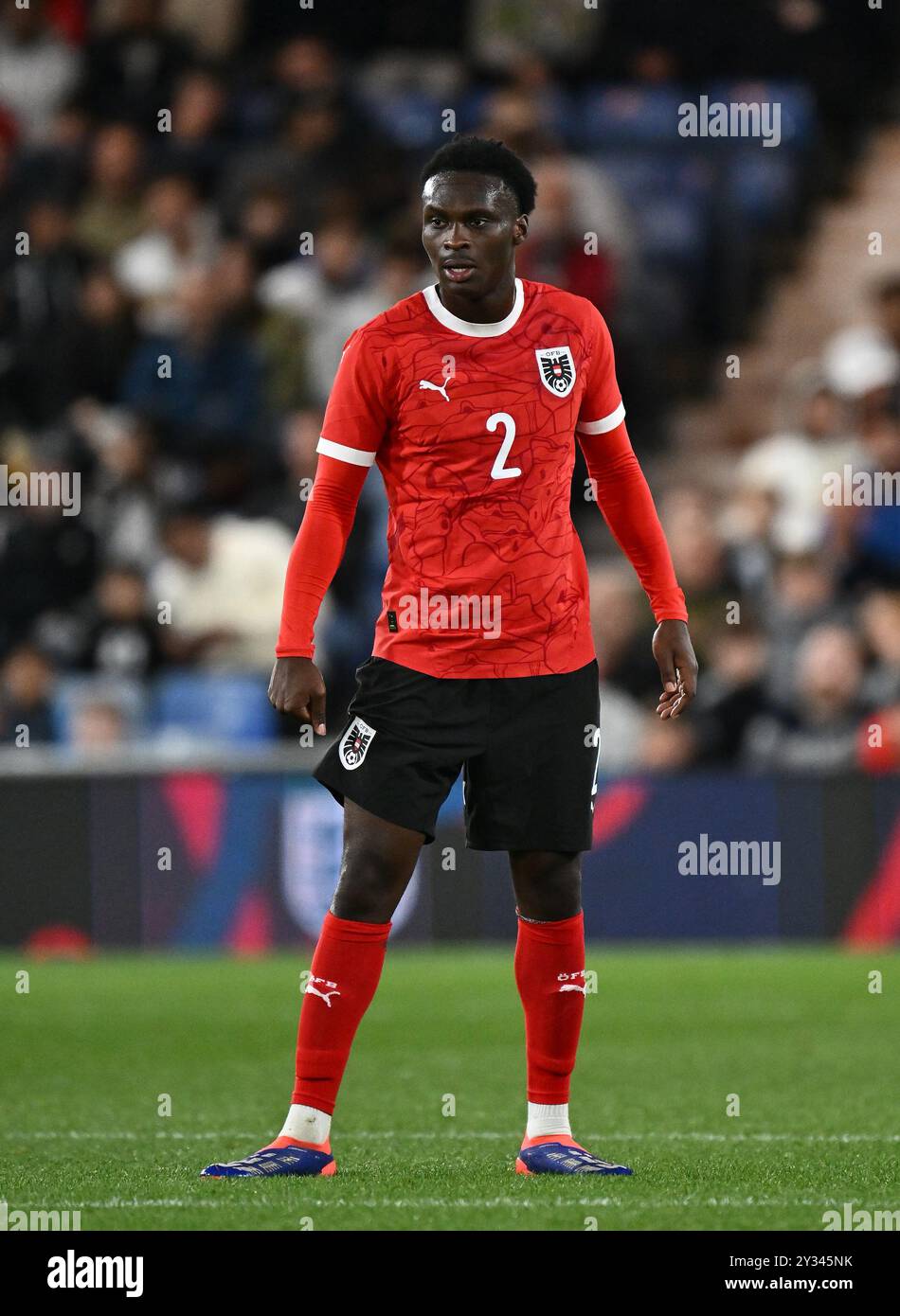 LUTON, ENGLAND - SEPTEMBER 09: Samson Baidoo during the U21 ...