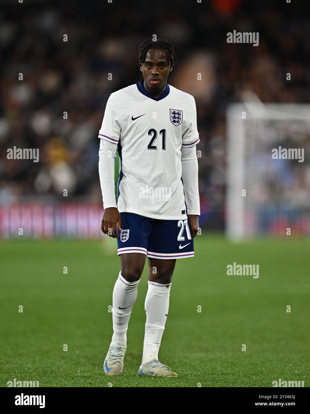 LUTON, ENGLAND - SEPTEMBER 09: Jamie Bynoe-Gittens of England during ...