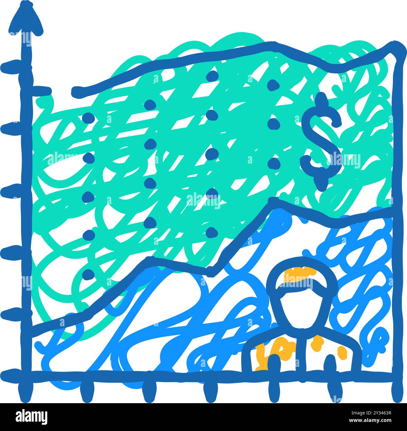 investor income chart icon doodle illustration Stock Vector Image & Art ...