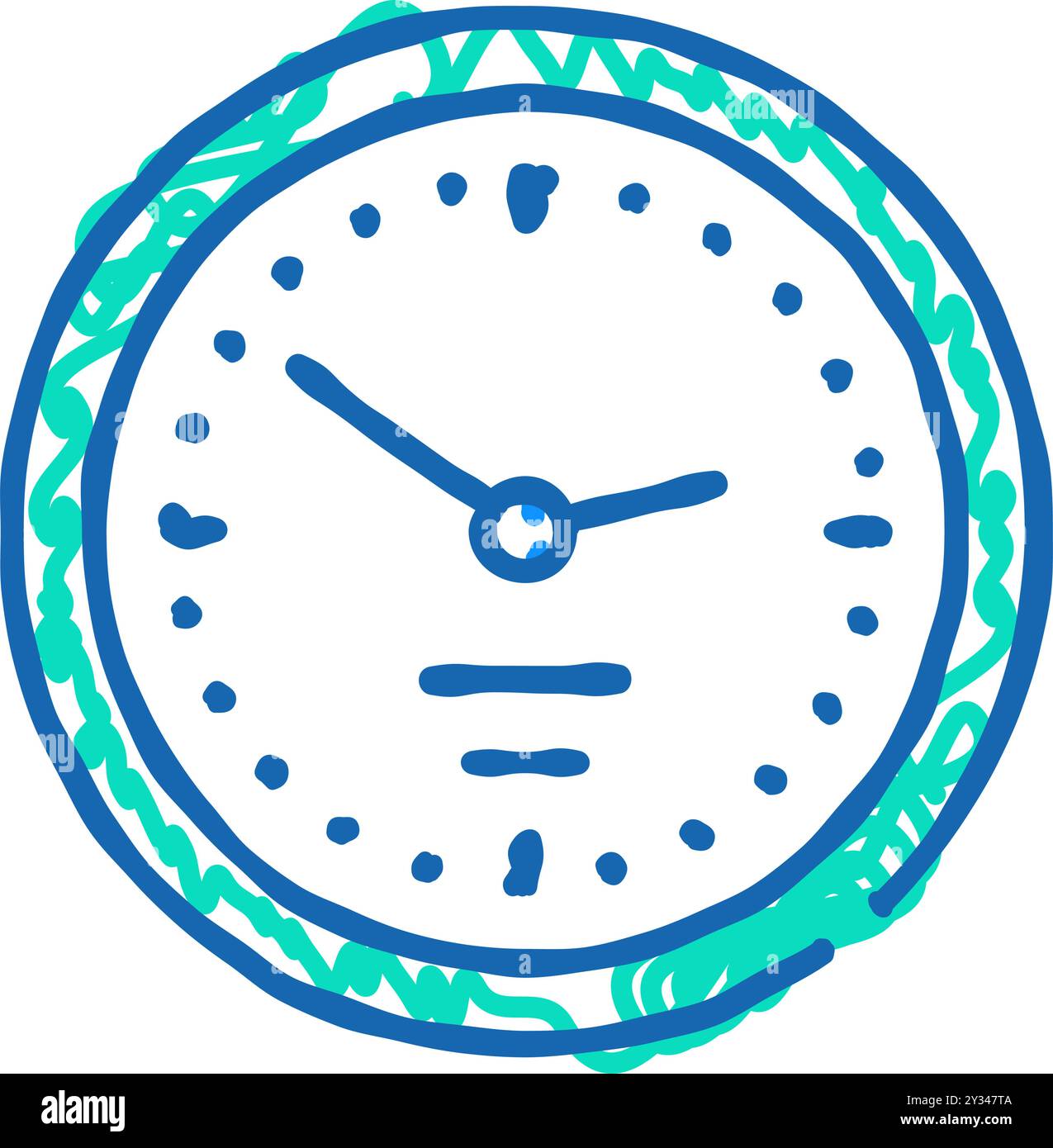 wall clock icon doodle illustration Stock Vector Image & Art - Alamy