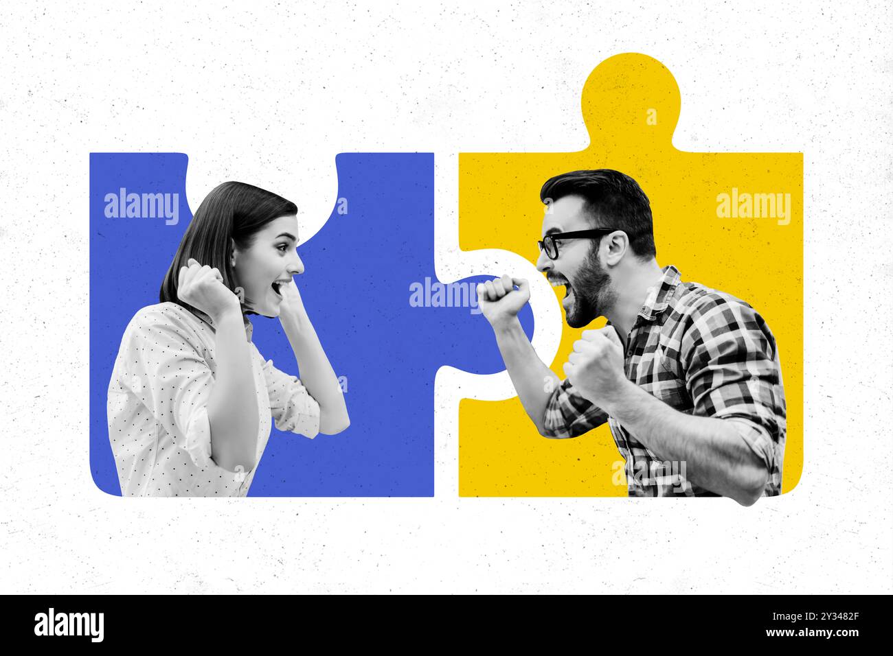 Composite collage image of teamwork traders happy businesspeople ...