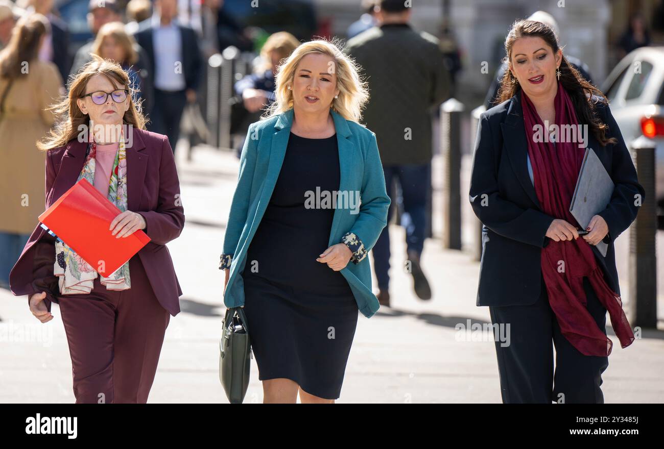 London, UK. 12th Sep, 2024. Members of the Northern Ireland Executive ...
