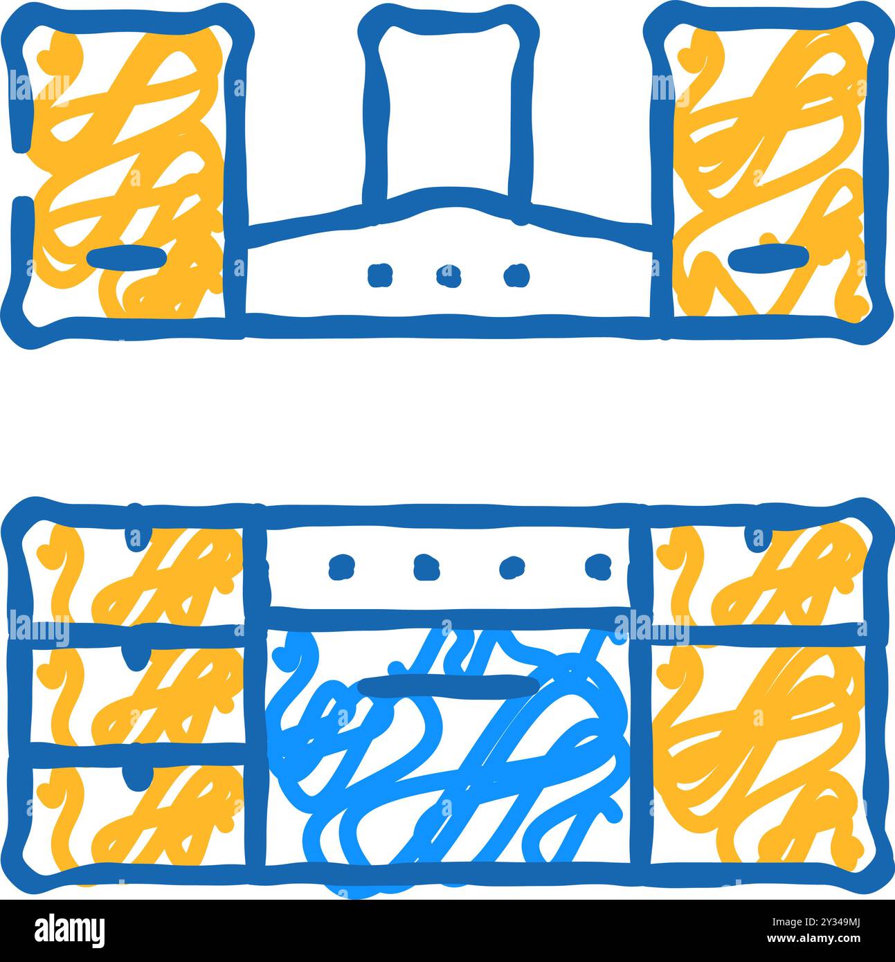 kitchen furniture icon doodle illustration Stock Vector Image & Art - Alamy