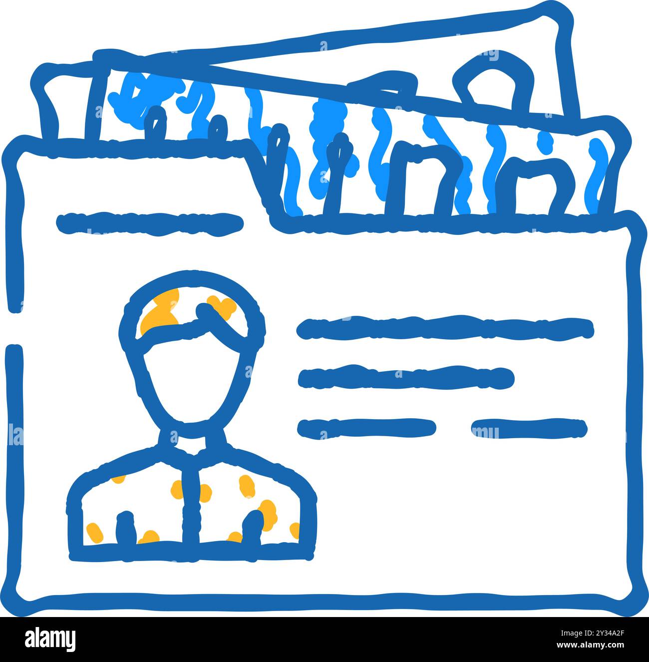 private business businessman icon doodle illustration Stock Vector ...