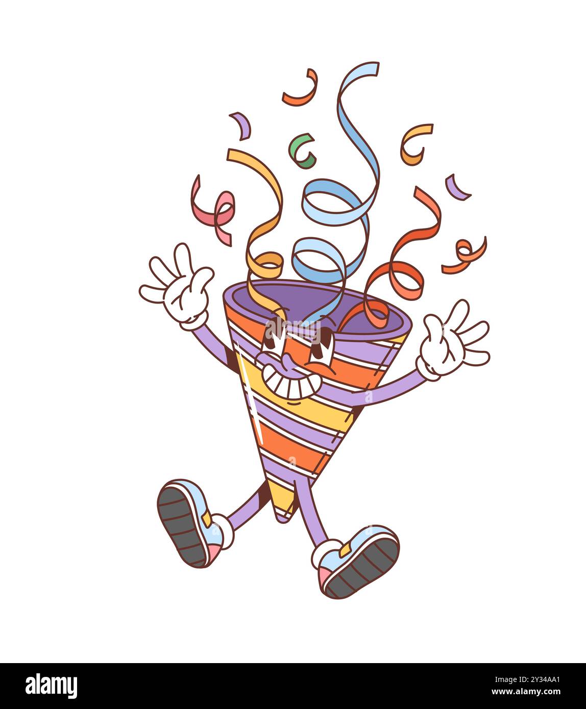 Party popper emoji Stock Vector Images - Alamy