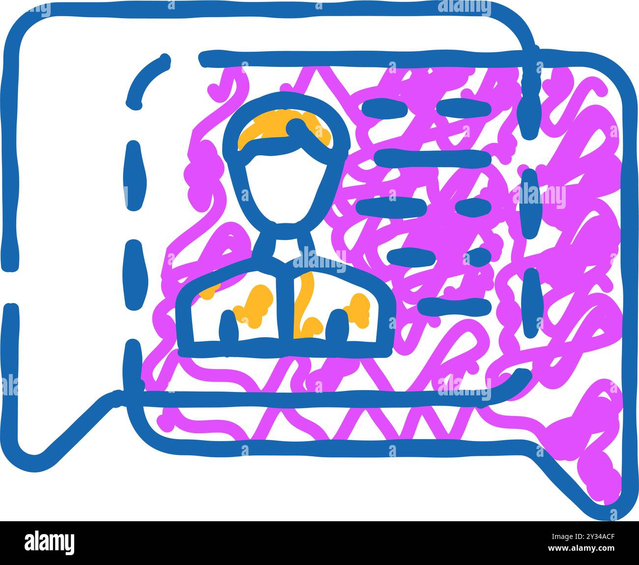 human discussion icon doodle illustration Stock Vector Image & Art - Alamy