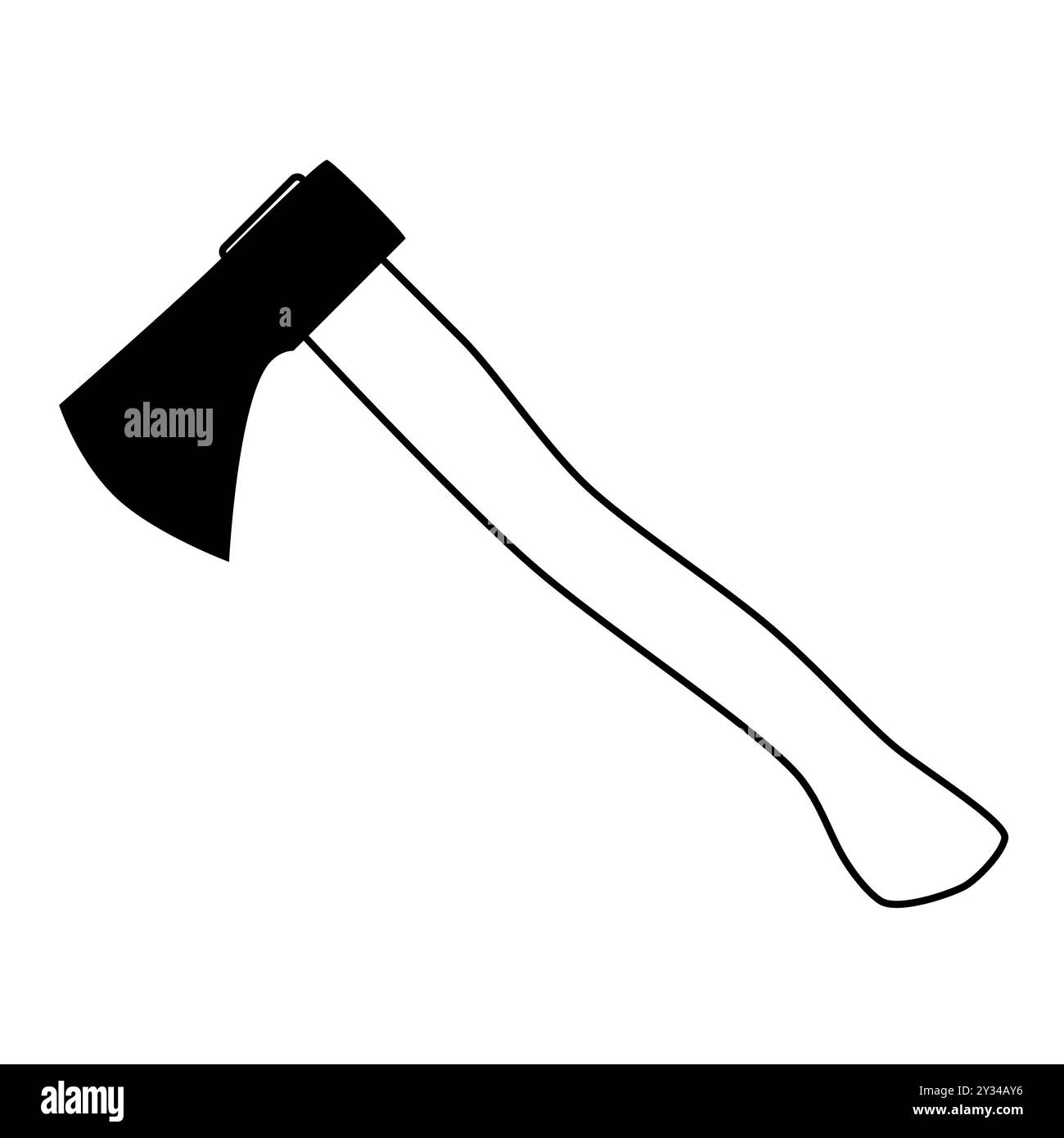 axe, black and white vector illustration Stock Vector Image & Art - Alamy