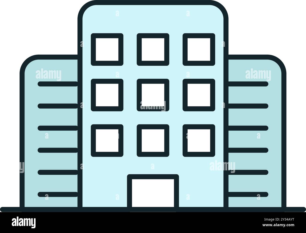 Modern office building representing business and management Stock ...