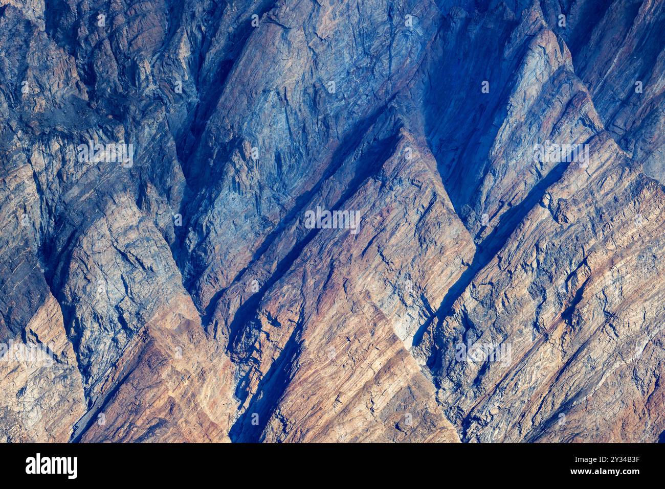 Colorful rock formation detail in Northeast Greenland National park ...