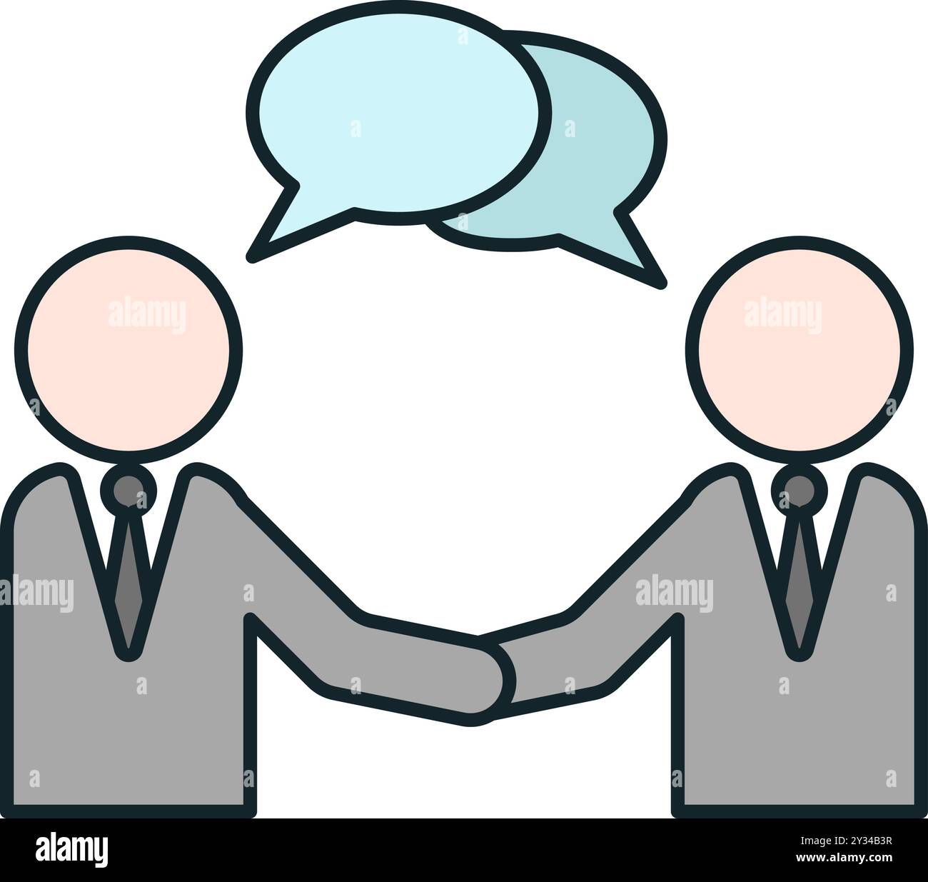 Discussing agreement Stock Vector Images - Alamy
