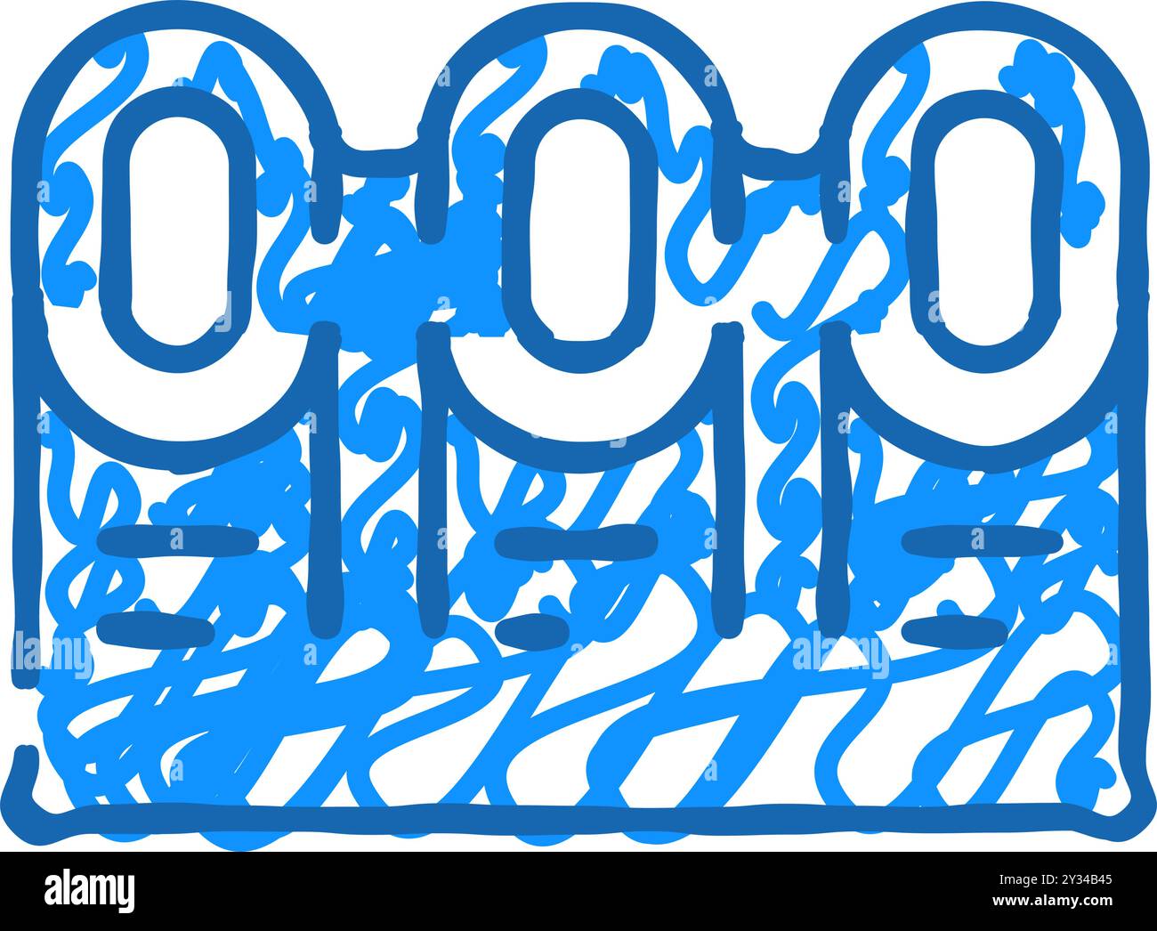 waste sorting bins icon doodle illustration Stock Vector Image & Art ...