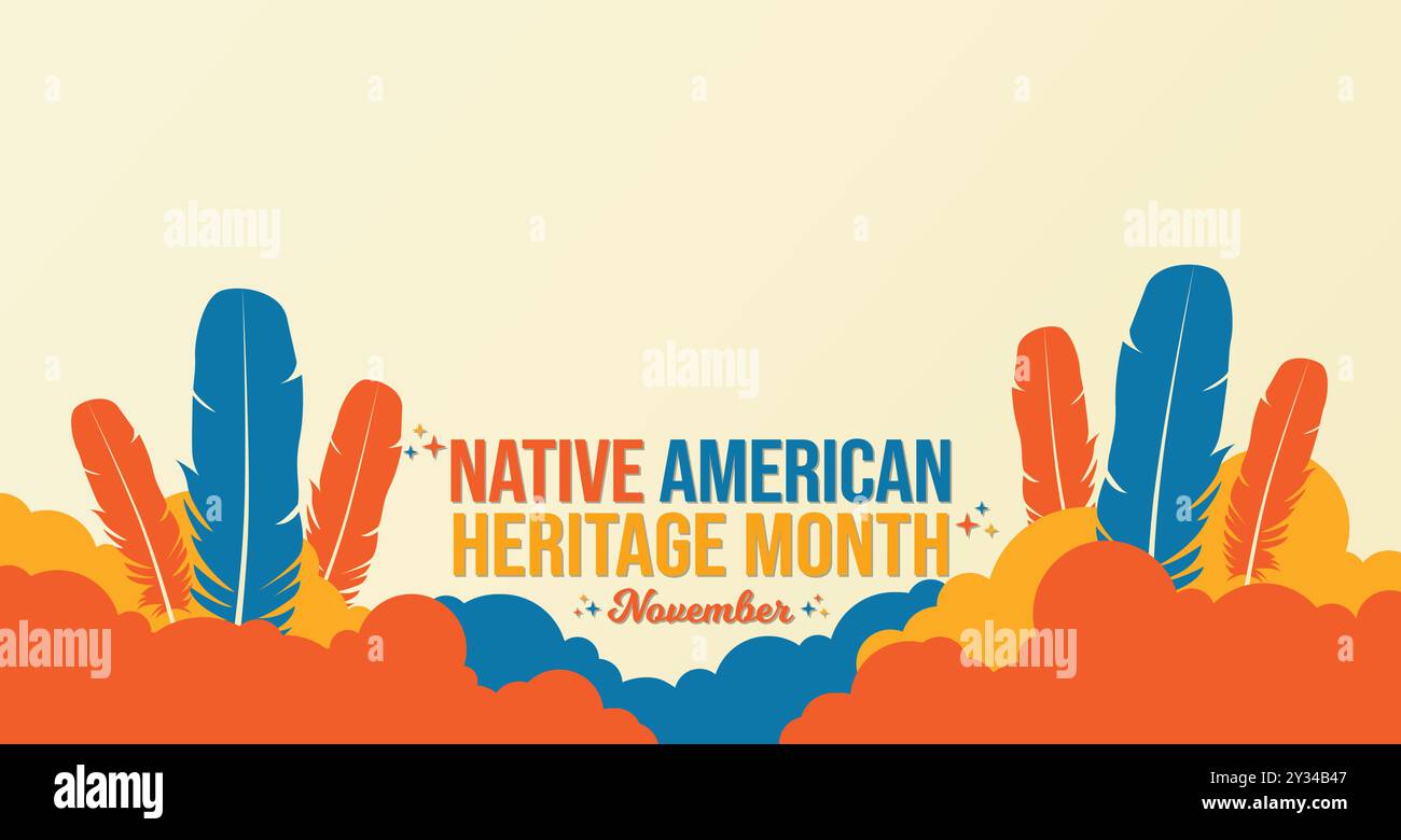 Native American Heritage Month Abstract Background. November Awareness ...