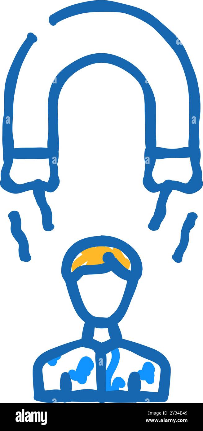 Businessman people magnet crowd hi-res stock photography and images - Alamy