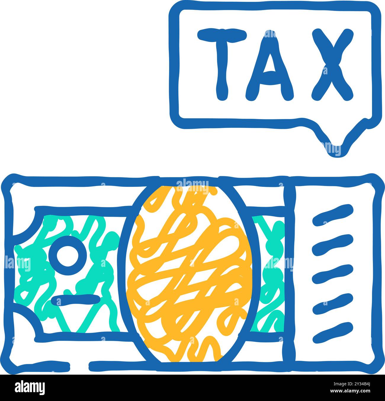 every dollar tax icon doodle illustration Stock Vector Image & Art - Alamy