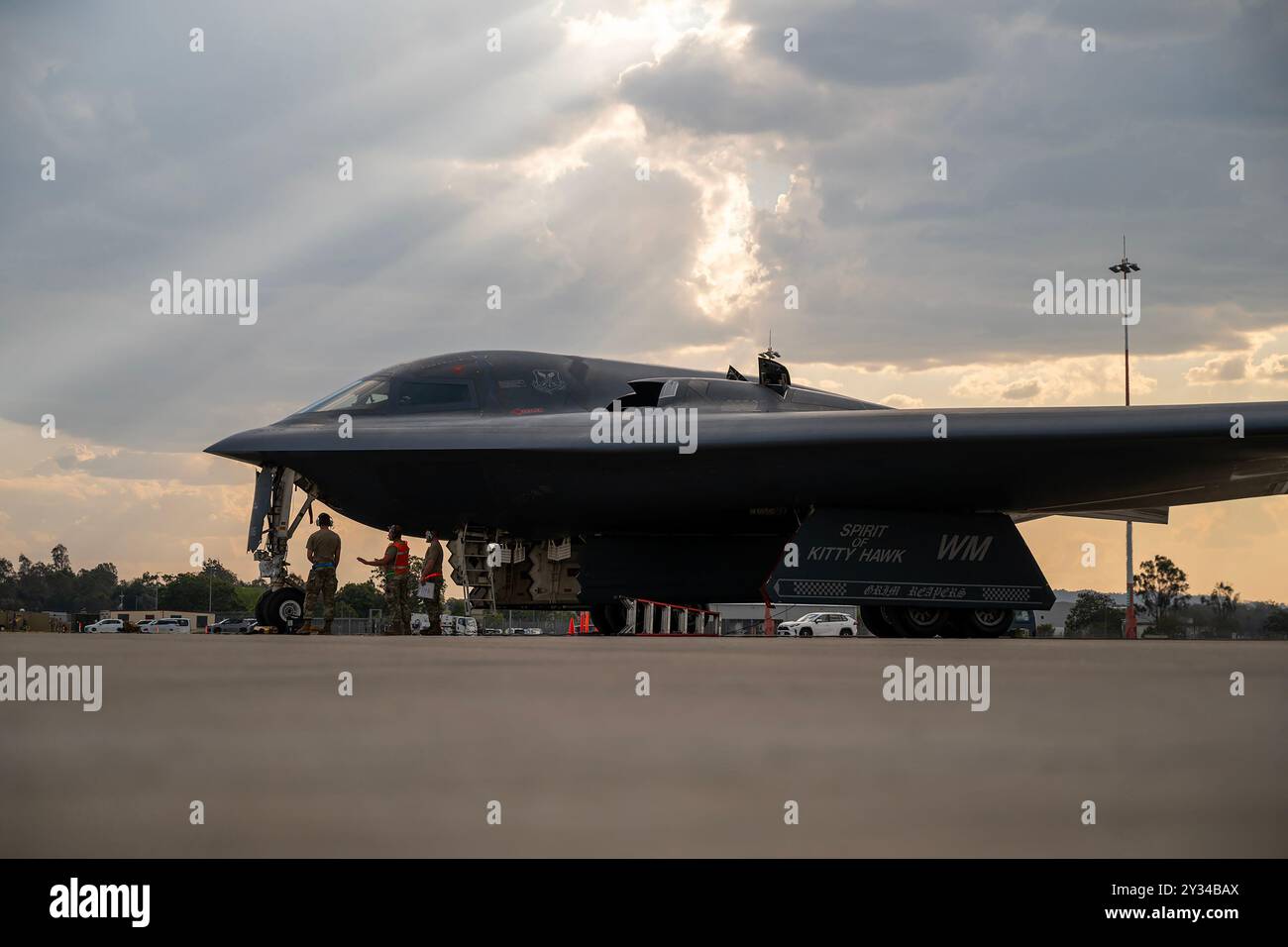 U.S. Air Force Airmen assigned to the 110th Expeditionary Bomb Squadron ...
