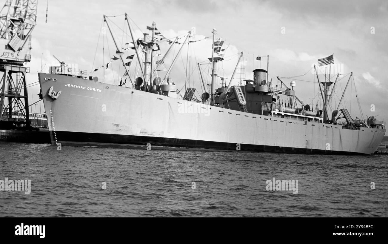 SS Jeremiah O'Brien WWII Liberty Ship berthed at Southampton Docks ...