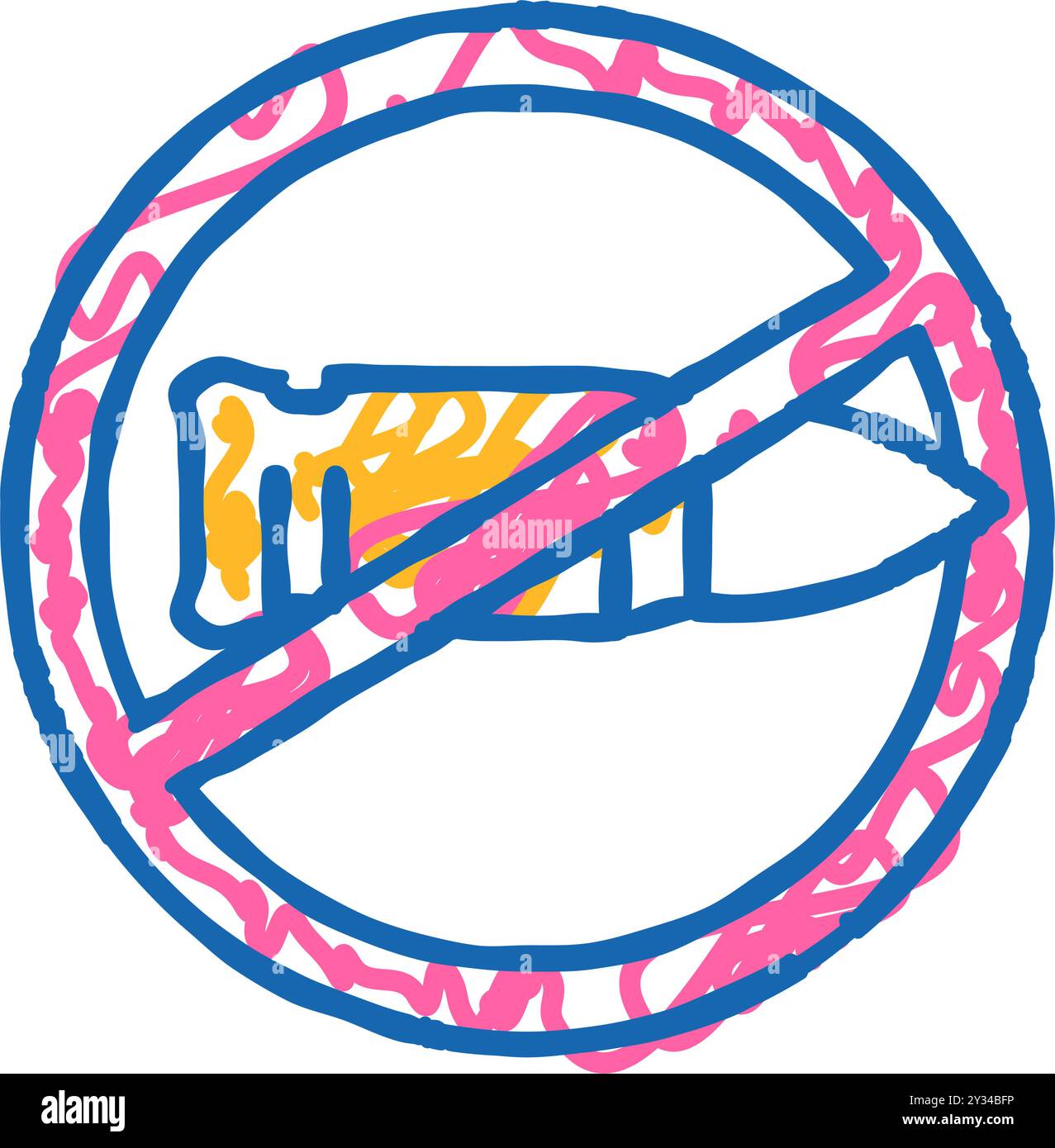 hunting ban icon doodle illustration Stock Vector Image & Art - Alamy