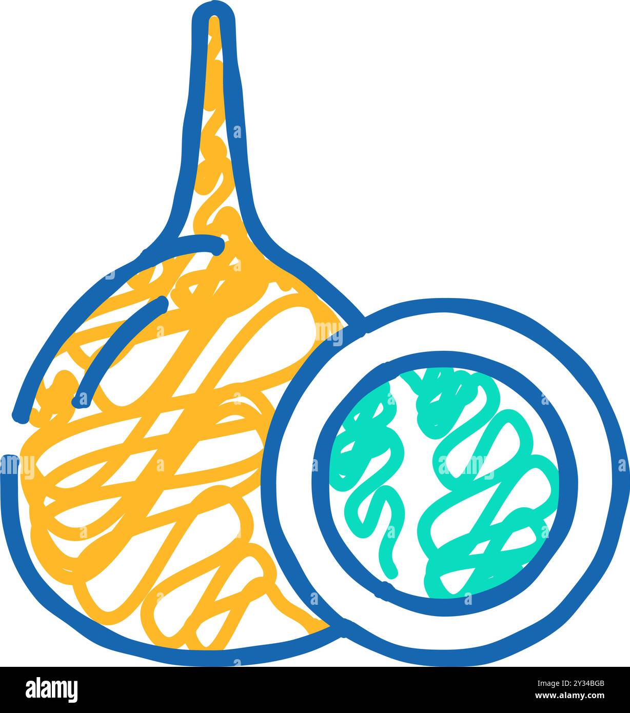 granadilla fruit icon doodle illustration Stock Vector Image & Art - Alamy