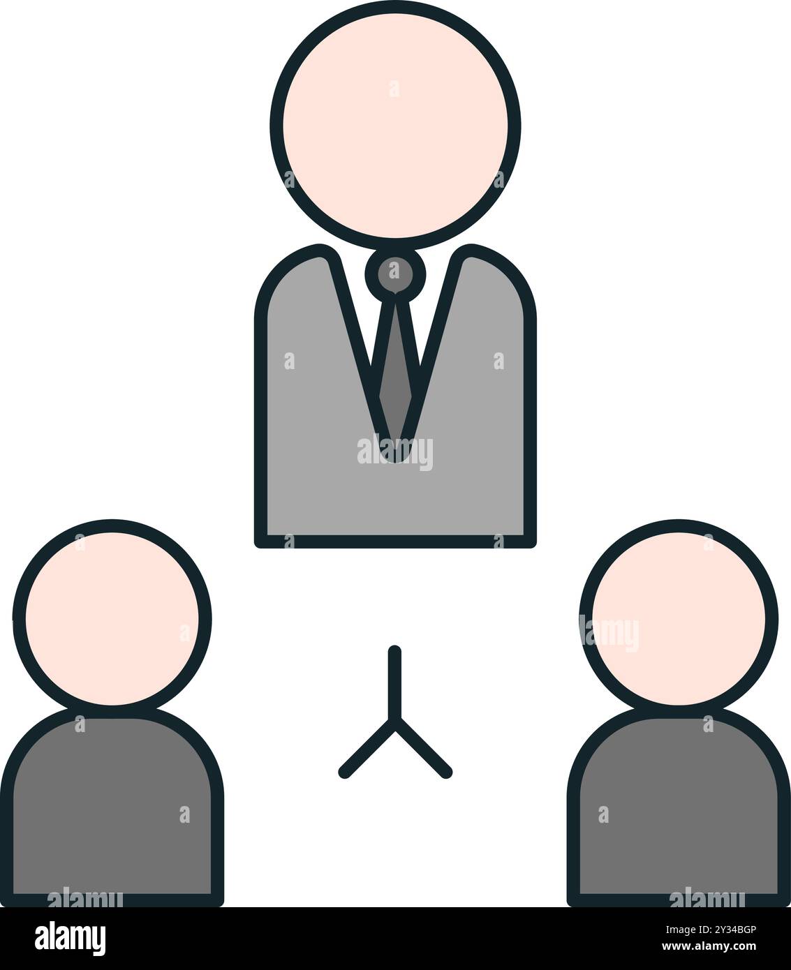 Employees meeting boss Stock Vector Images - Alamy