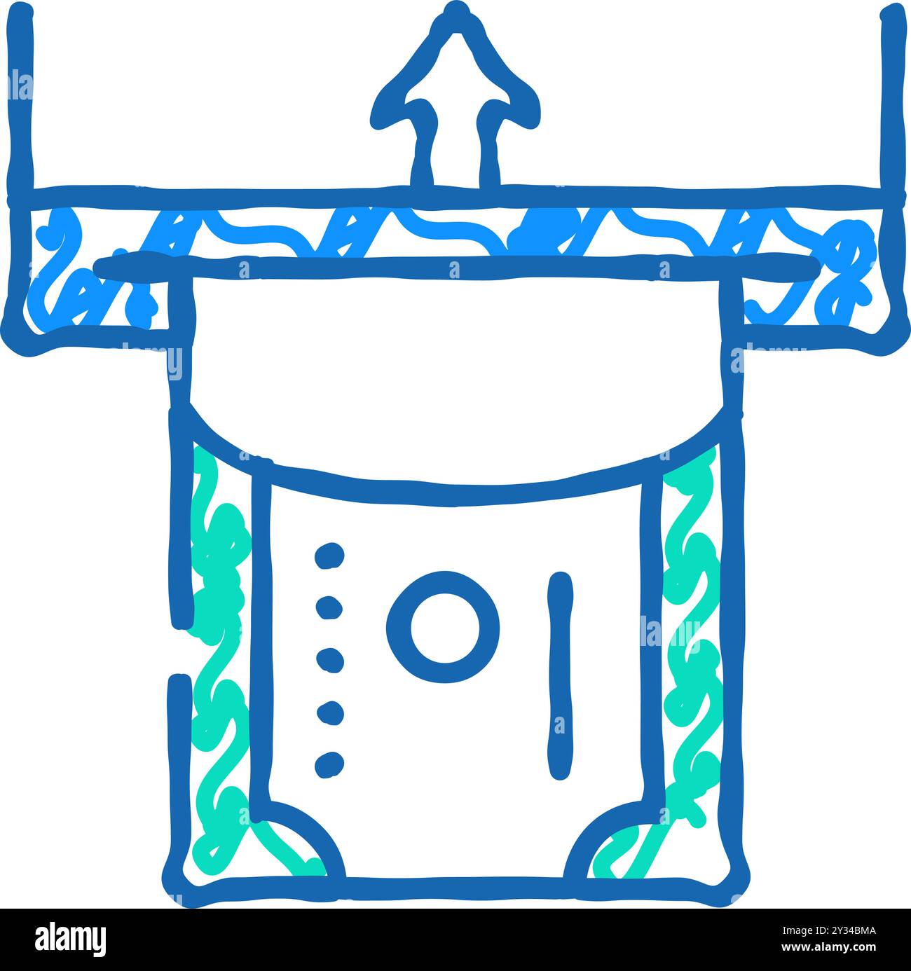 paper money acceptance icon doodle illustration Stock Vector Image ...