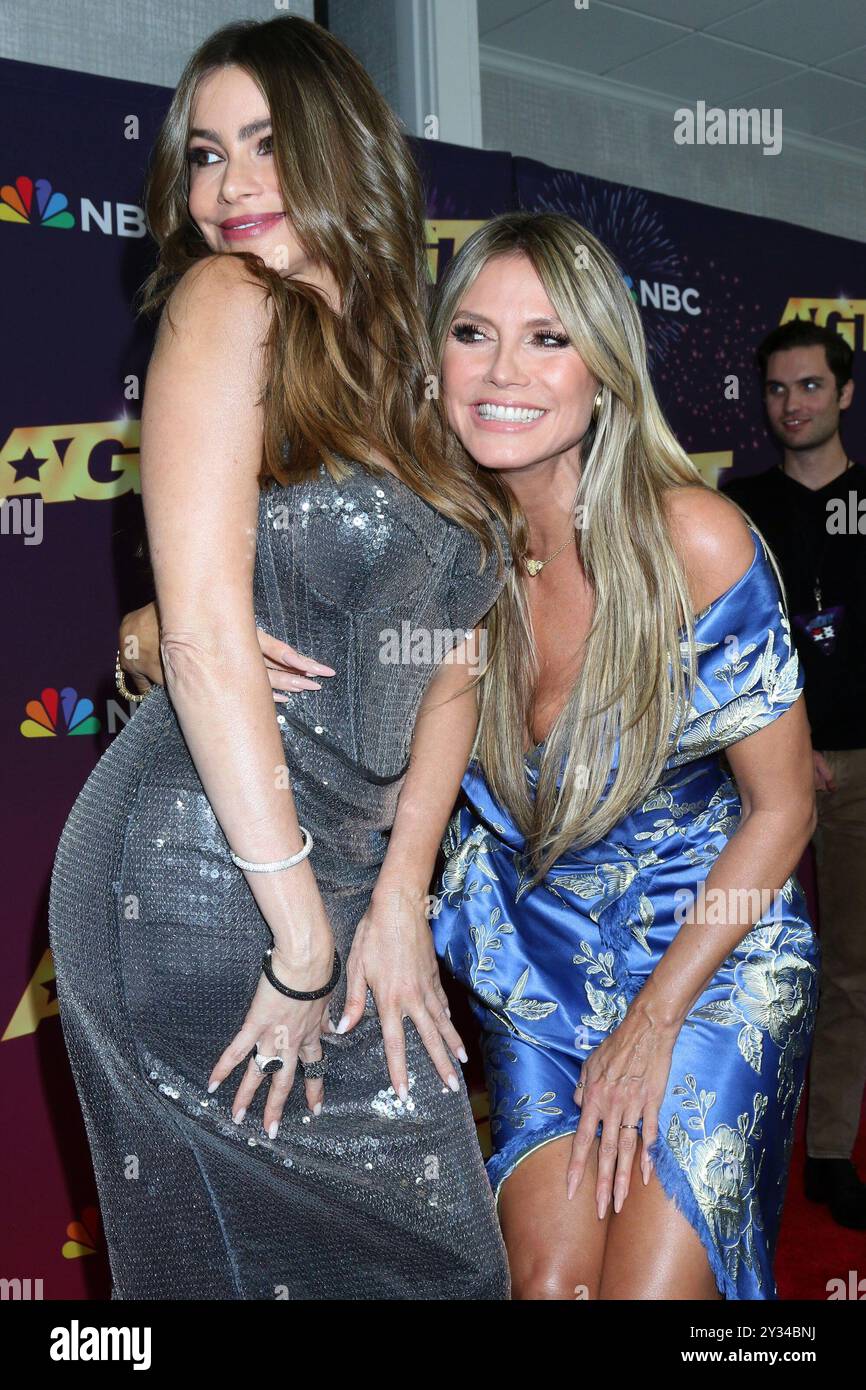 Ca. 11th Sep, 2024. Sofia Vergara, Heidi Klum at arrivals for America's Got Talent Live Show Red ...