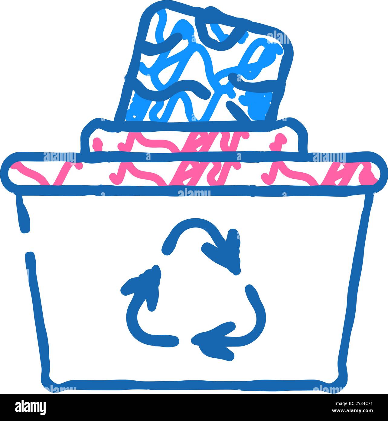 reuse solid waste icon doodle illustration Stock Vector Image & Art - Alamy