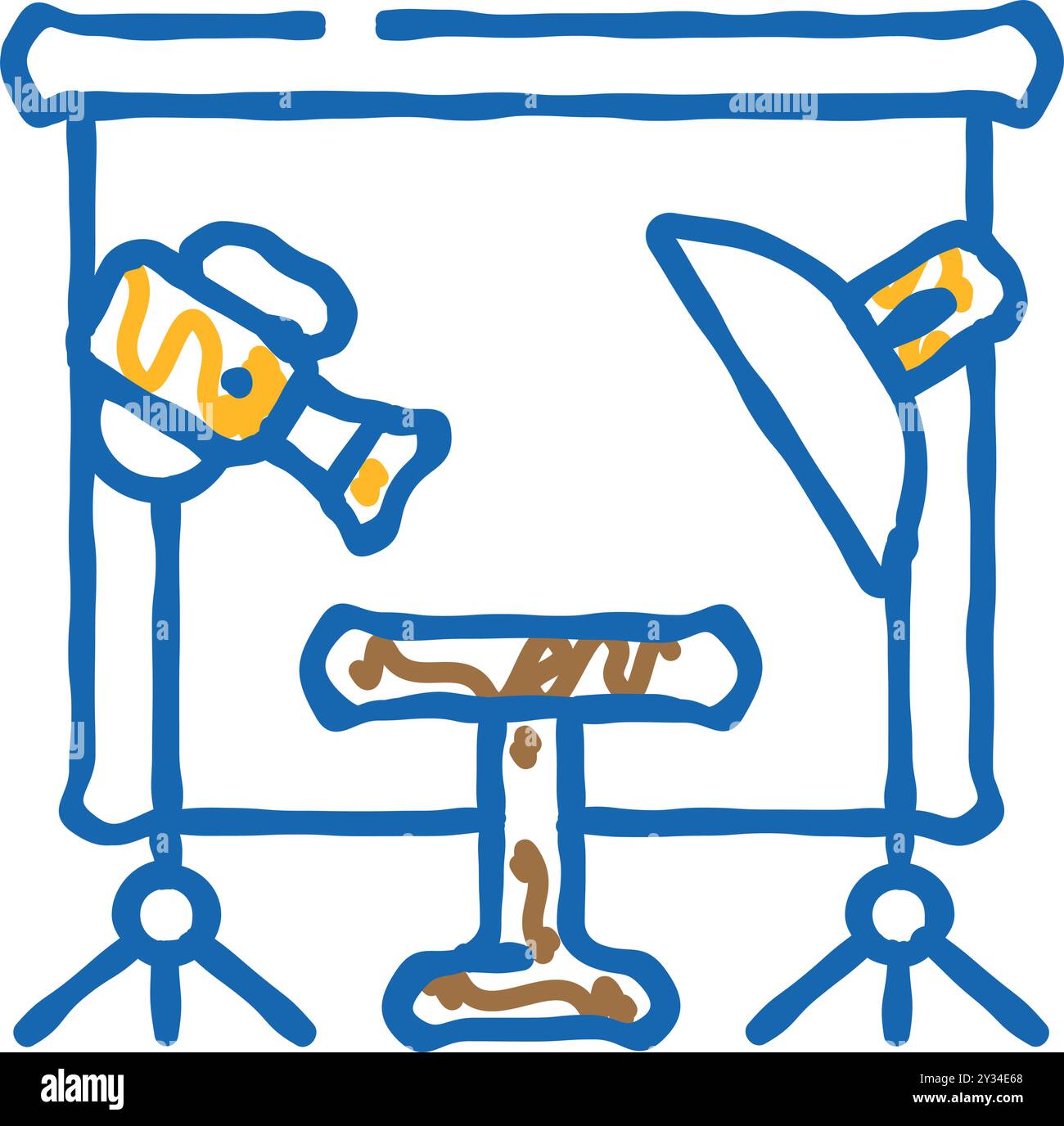 video shooting studio icon doodle illustration Stock Vector Image & Art ...