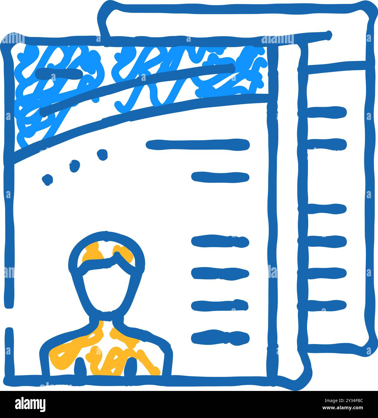 magazine selling department icon doodle illustration Stock Vector Image ...