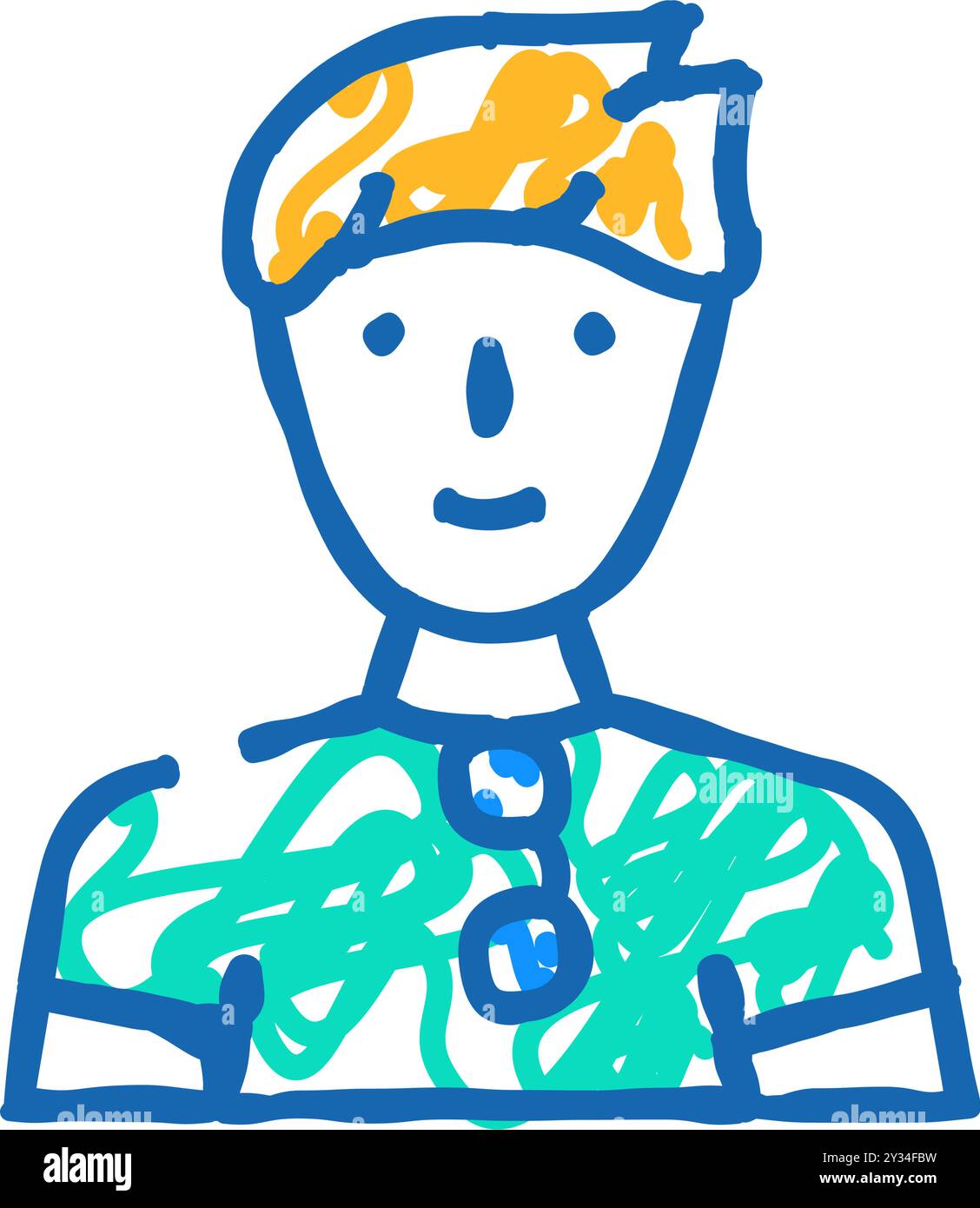 Muslim family sketch illustration Cut Out Stock Images & Pictures - Alamy