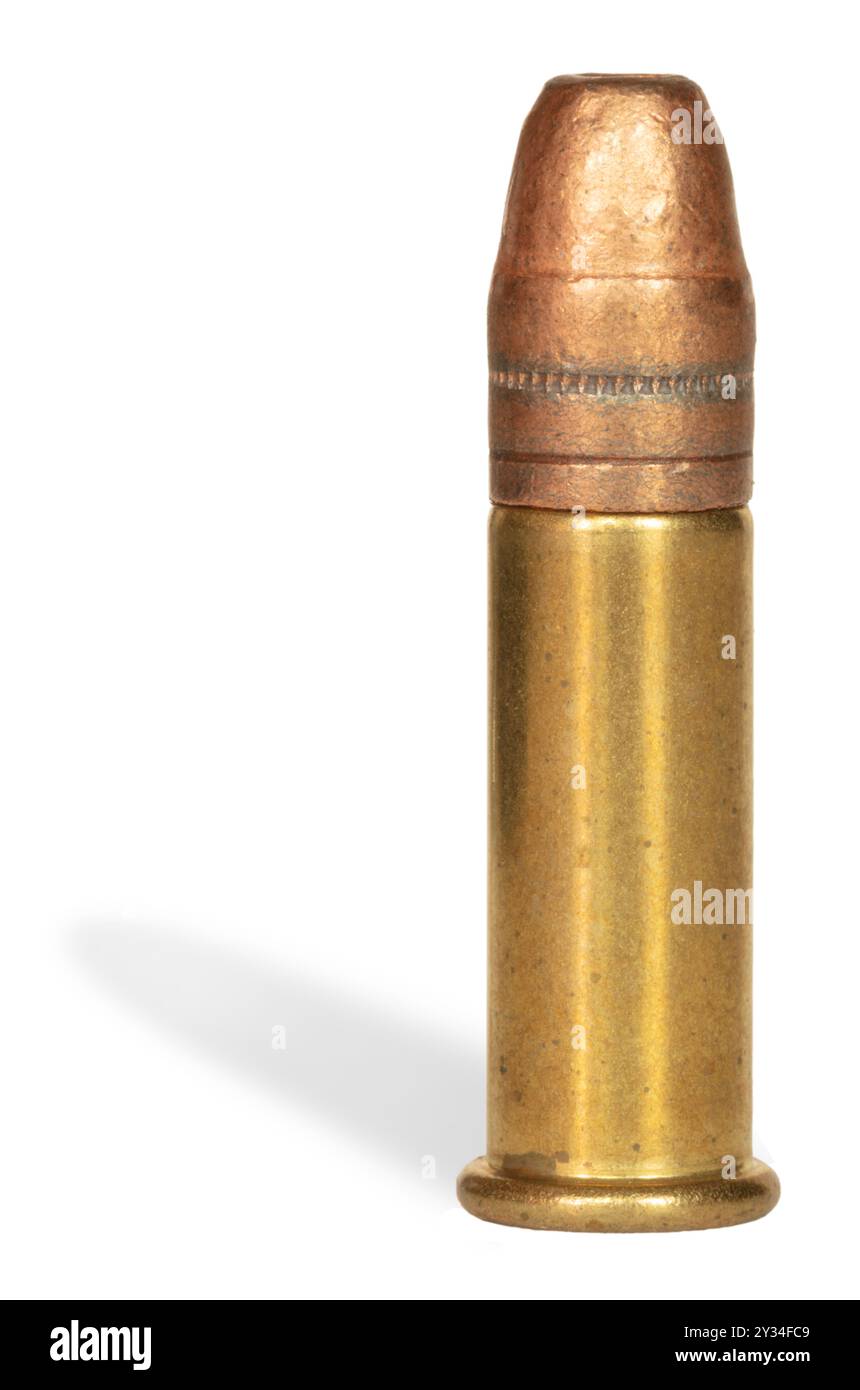 Cartridge designed for use in 22 caliber rimfire guns with a shadow ...