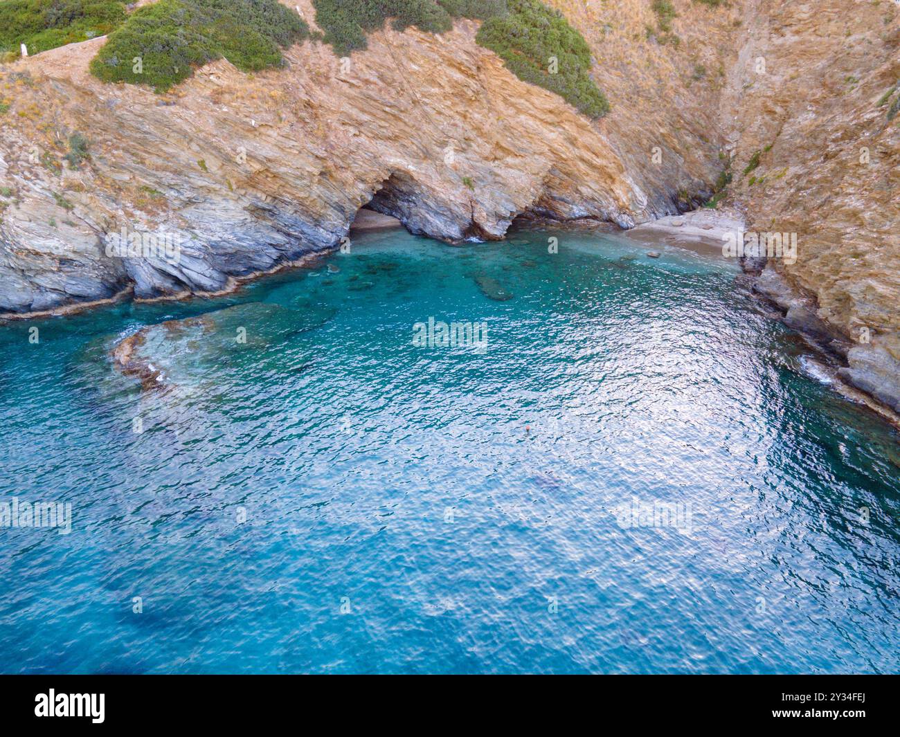 Aerial view of luxury greek island resort Crete Stock Photo - Alamy