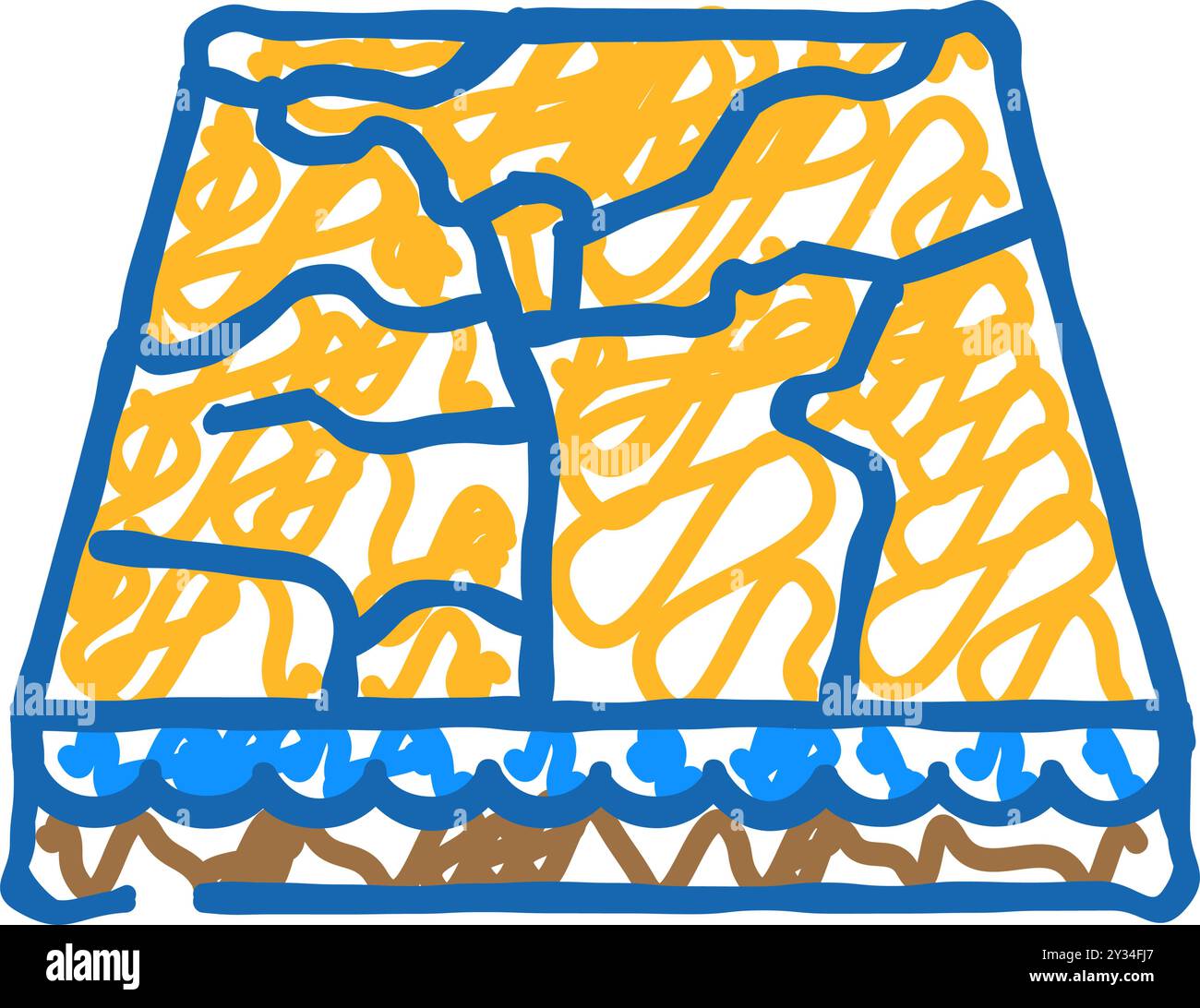 marble material floor layer icon doodle illustration Stock Vector Image ...