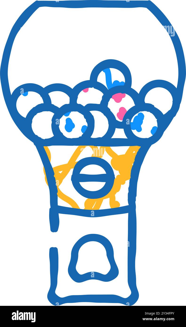 candy vending machine icon doodle illustration Stock Vector Image & Art ...