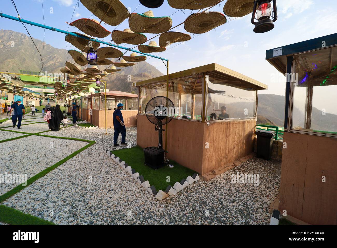 Abha , Saudi Arabia Jul 6 2022: Beautiful tourist places in Abha city ...