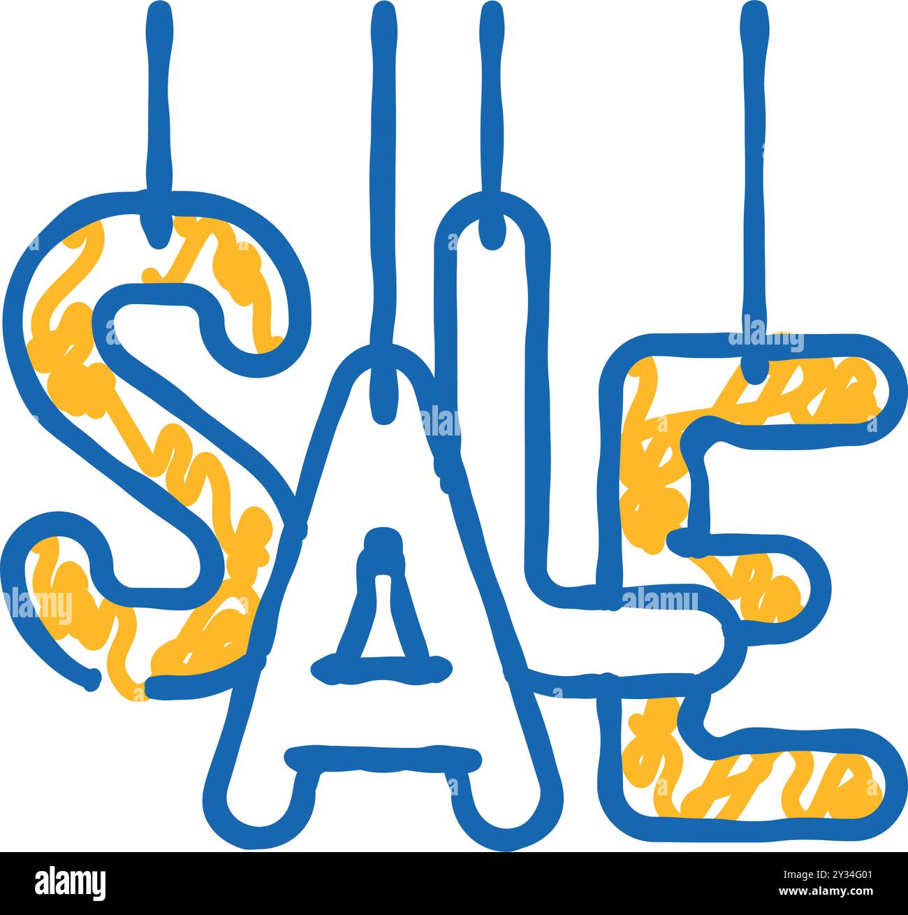 letters sales icon doodle illustration Stock Vector Image & Art - Alamy