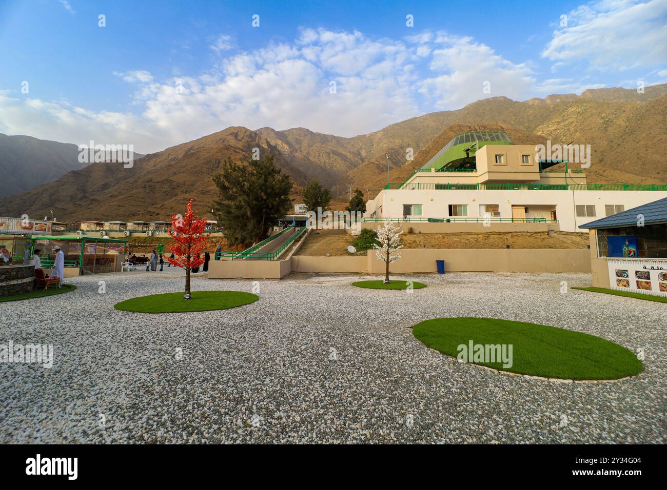 Abha , Saudi Arabia Jul 6 2022: Beautiful tourist places in Abha city ...