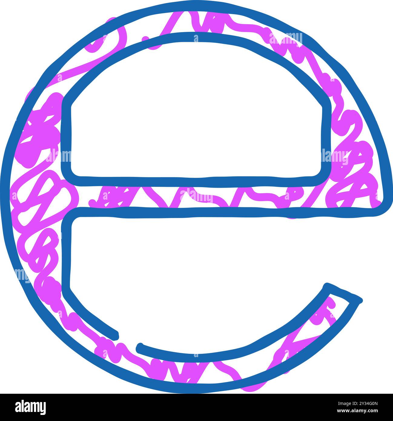 estimated e mark icon doodle illustration Stock Vector Image & Art - Alamy