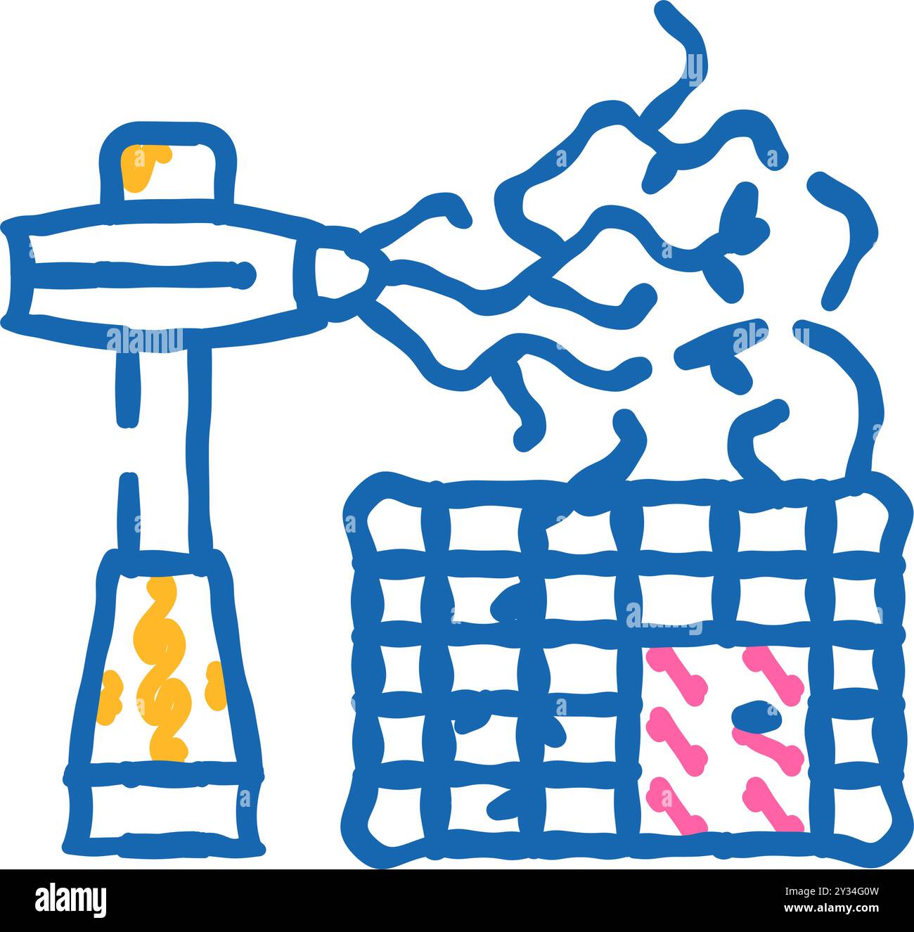 electromagnetic equipment icon doodle illustration Stock Vector Image ...