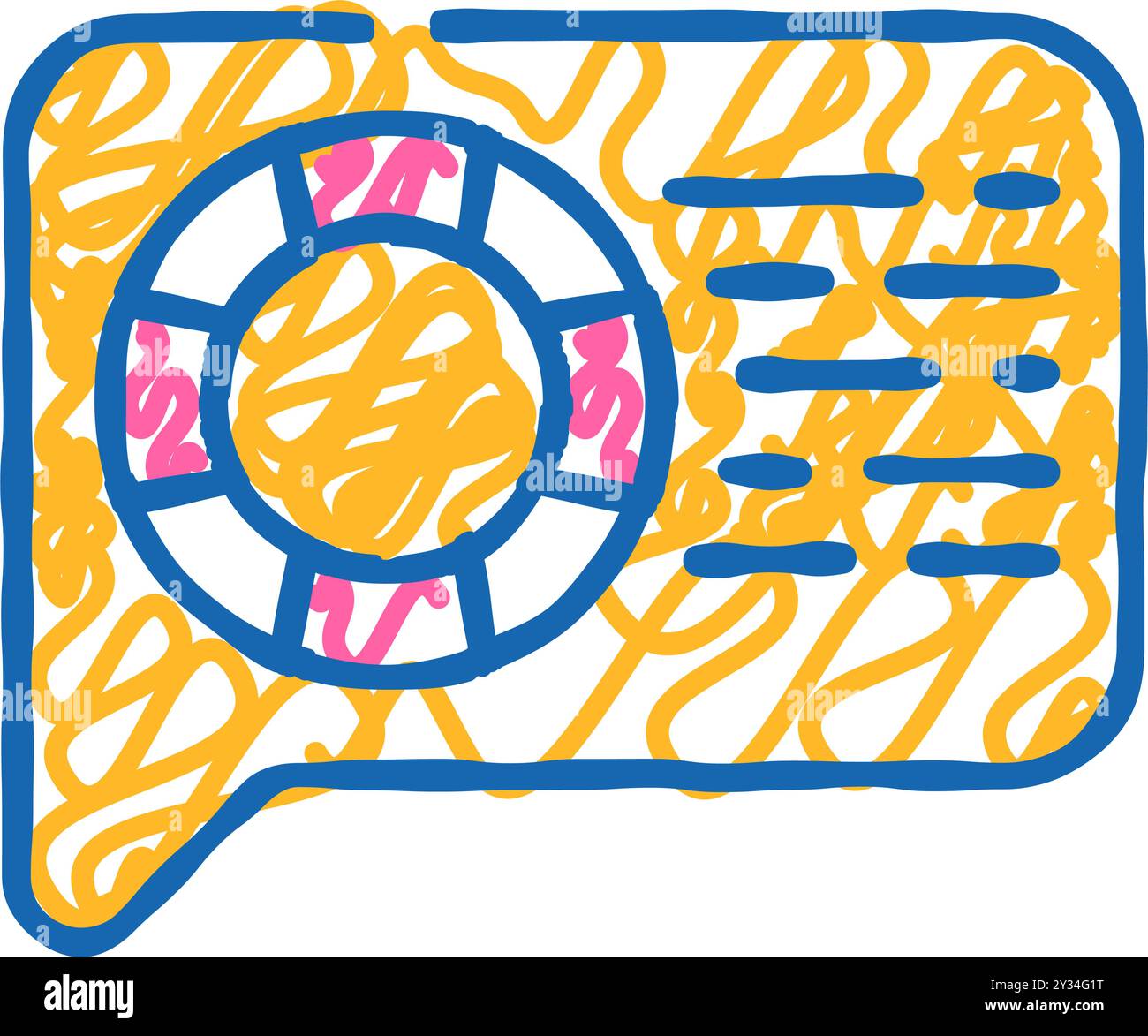 help and advice speech icon doodle illustration Stock Vector Image ...