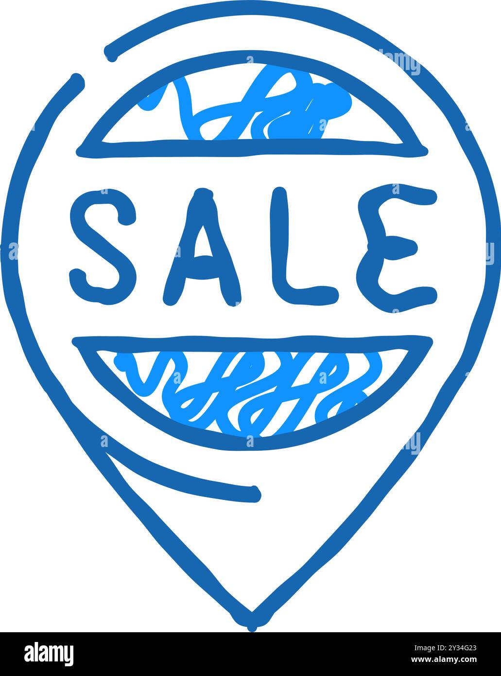 location sale icon doodle illustration Stock Vector Image & Art - Alamy