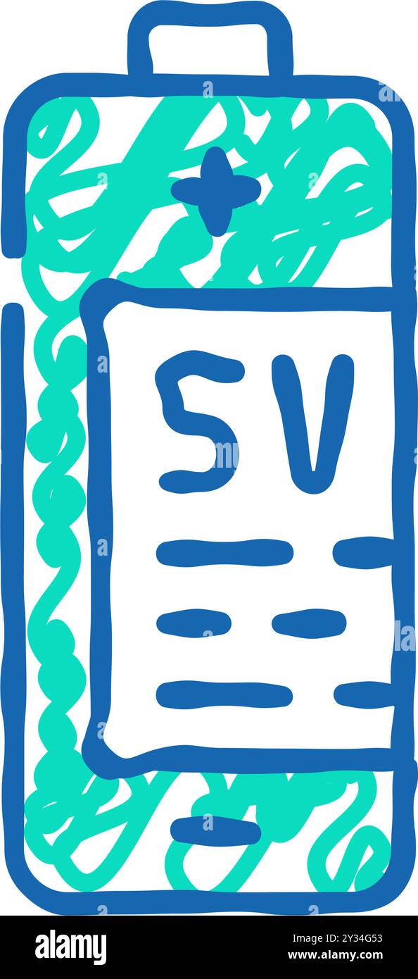 Testing battery color icon Stock Vector Images - Alamy