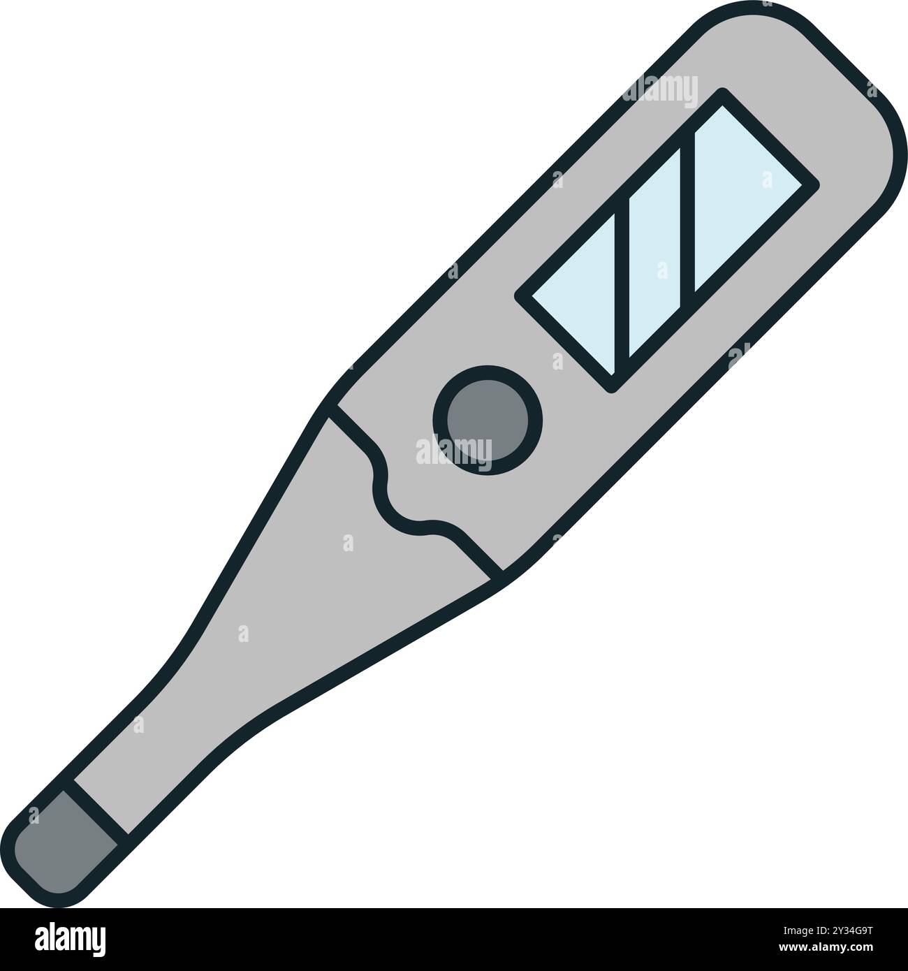 Digital thermometer displaying temperature Stock Vector Images - Alamy