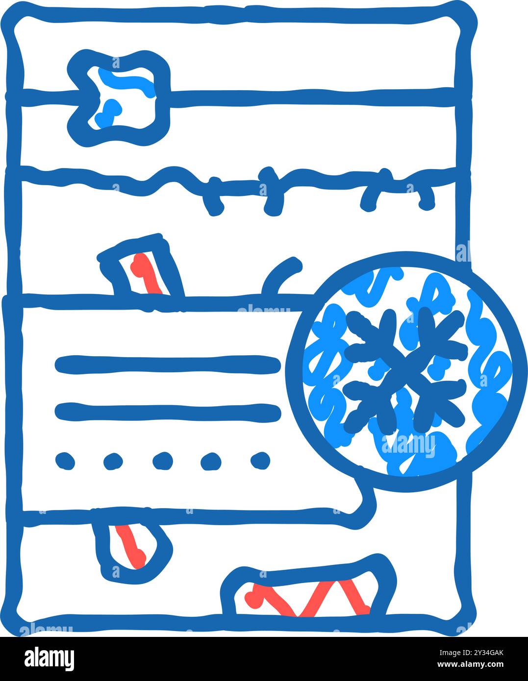 frozen vegetables icon doodle illustration Stock Vector Image & Art - Alamy