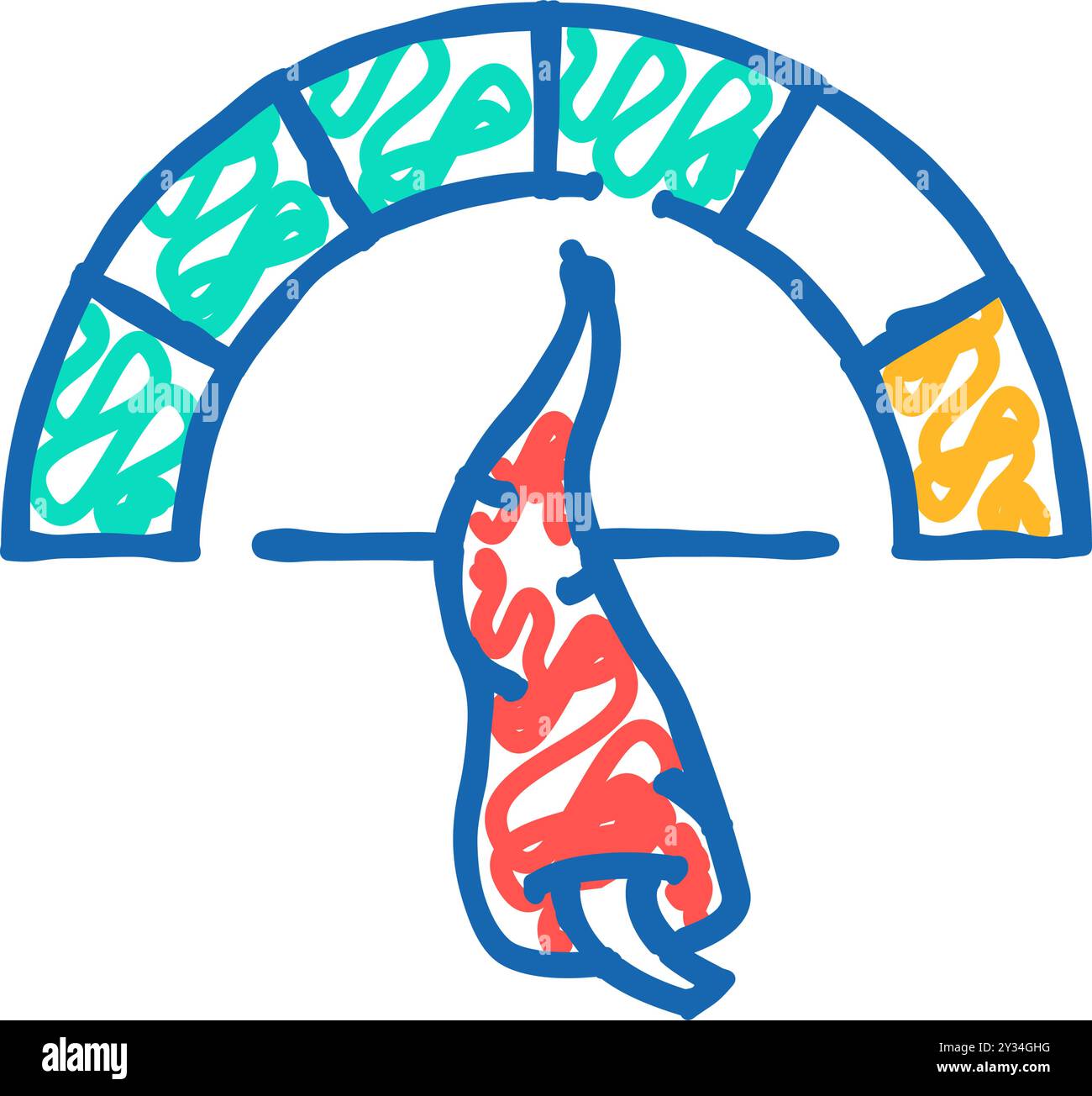 cayenne pepper spicy scale icon doodle illustration Stock Vector Image ...