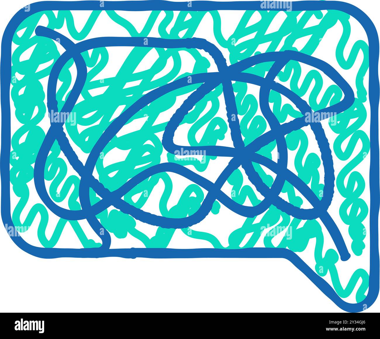 confusing dialogue icon doodle illustration Stock Vector Image & Art ...