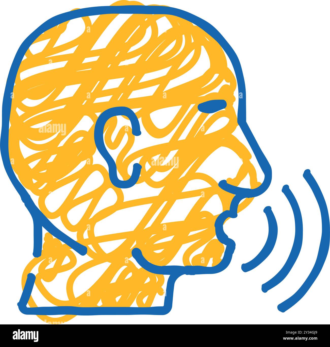 talking and discussing human icon doodle illustration Stock Vector ...